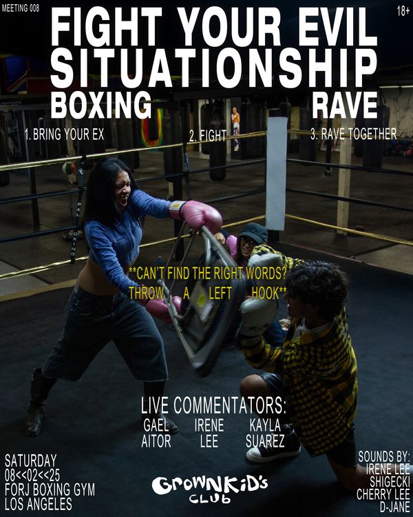 Fight Your Evil Situationship Boxing Rave