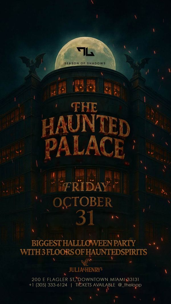 The Haunted Palace at Julia & Henry’s🕷️FRI, OCT 31st BIGGEST NIGHT!