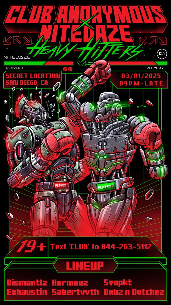 Club Anonymous x Nitedaze: Heavy Hitters