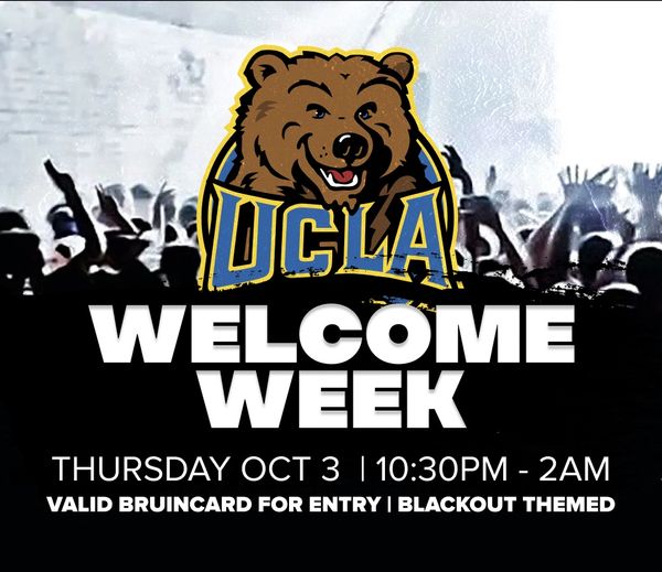 UCLA Welcome Week Blackout