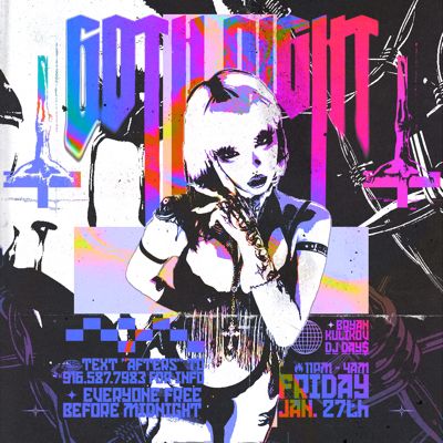 JANUARY 27 “Goth Night” PARTY